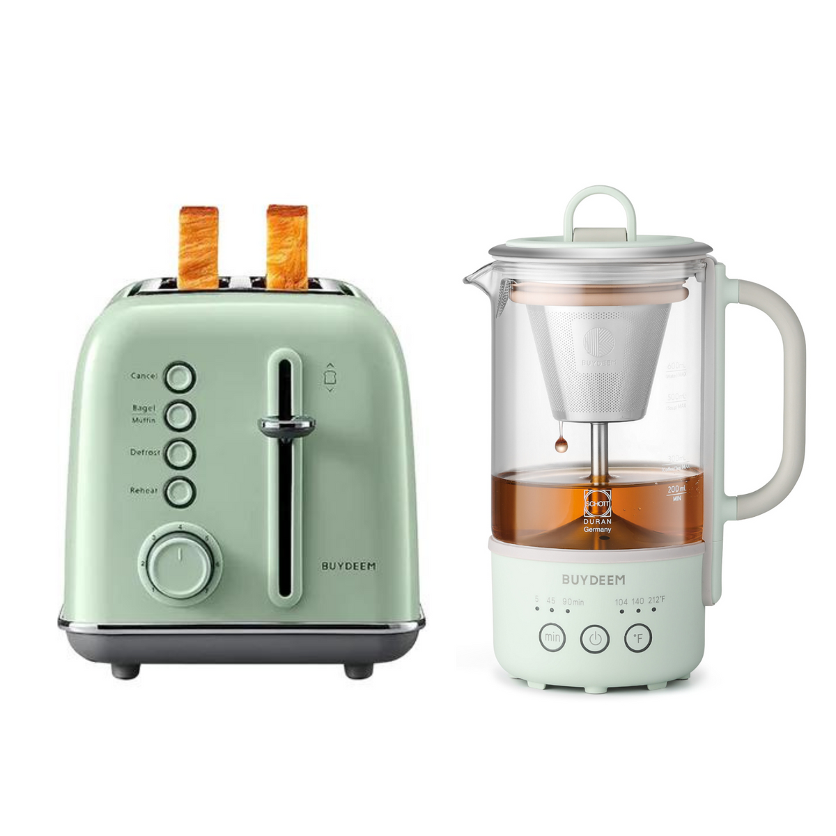 2-Slice Toaster with Mini Tea Maker - Bundle Offer